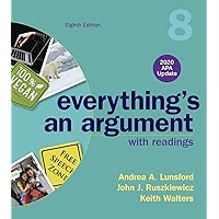 Everything's An Argument with Readings, 2020 APA Update: Lunsford, Andrea A., Ruszkiewicz, John ...