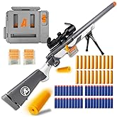 Amazon.com: Toy Rifle Sniper with Shell Ejecting and Detachable Scope, Foam Blaster Toy Gun with ...