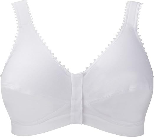 Front Velcro Fastening 1020 Comfi Bra - White: Amazon.co.uk: Clothing