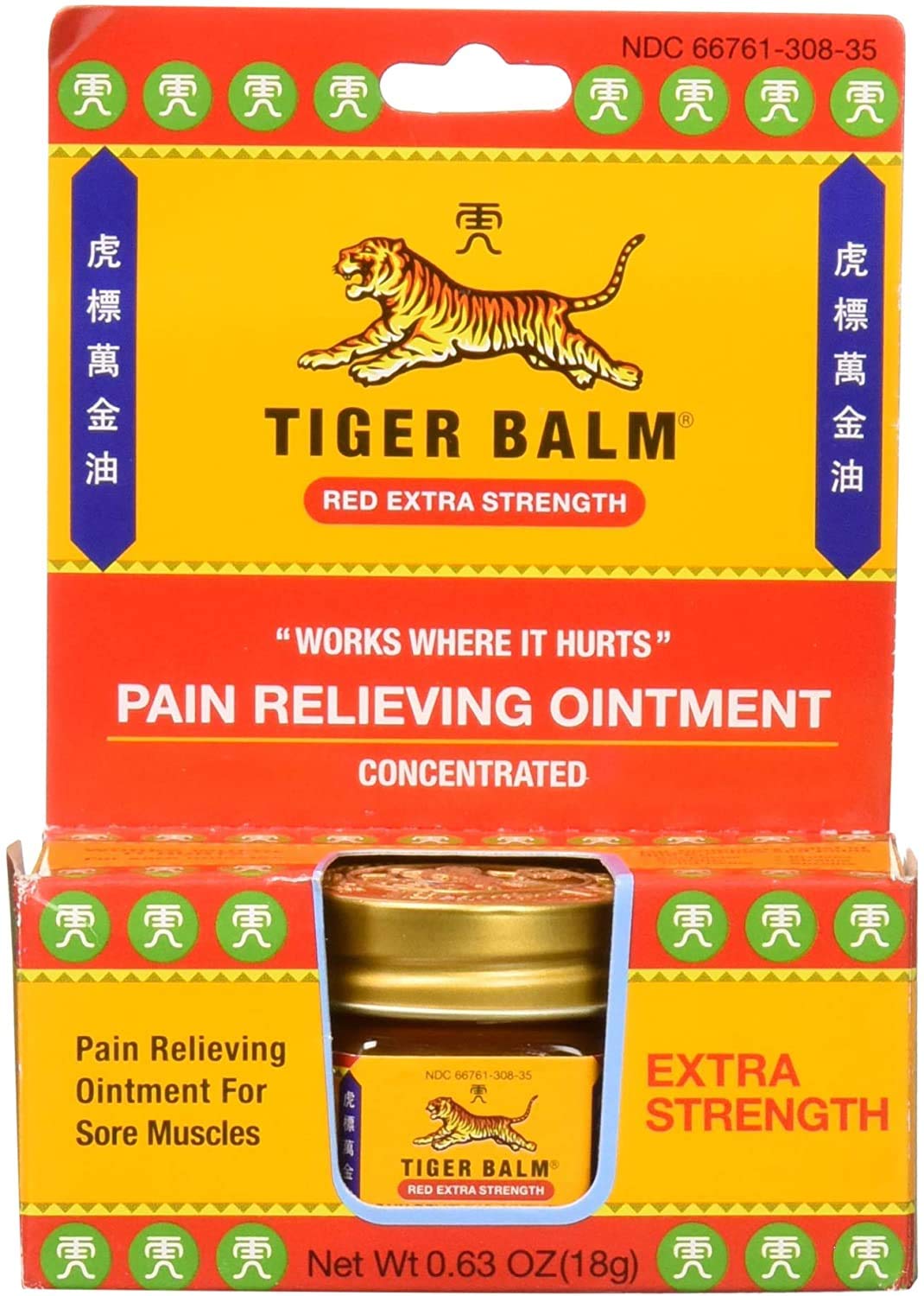 Mua Tiger Balm Pain Relieving Red Extra Strength, 18g – Relief for Sore ...