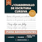 El cuadernillo de escritura cursiva para niños: Un libro divertido y atractivo para que niños y ...