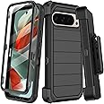 Amazon.com: KECAI for Google Pixel 9 Pro XL Case with Built-in Screen Protector,Belt Clip ...