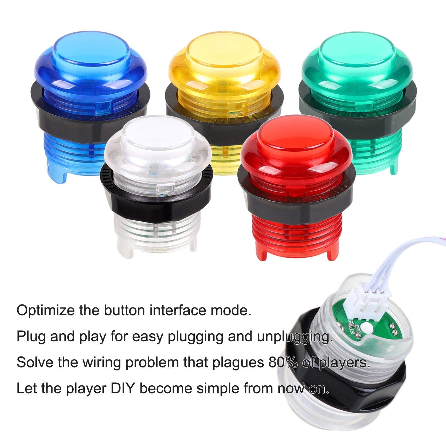 Mua Fosiya 1 Player USB Encoder to PC Arcade Joystick Red Top Ball ...