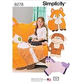 Amazon.com: Simplicity 1441 Children's Rag Quilted Animal Pillow Sewing ...