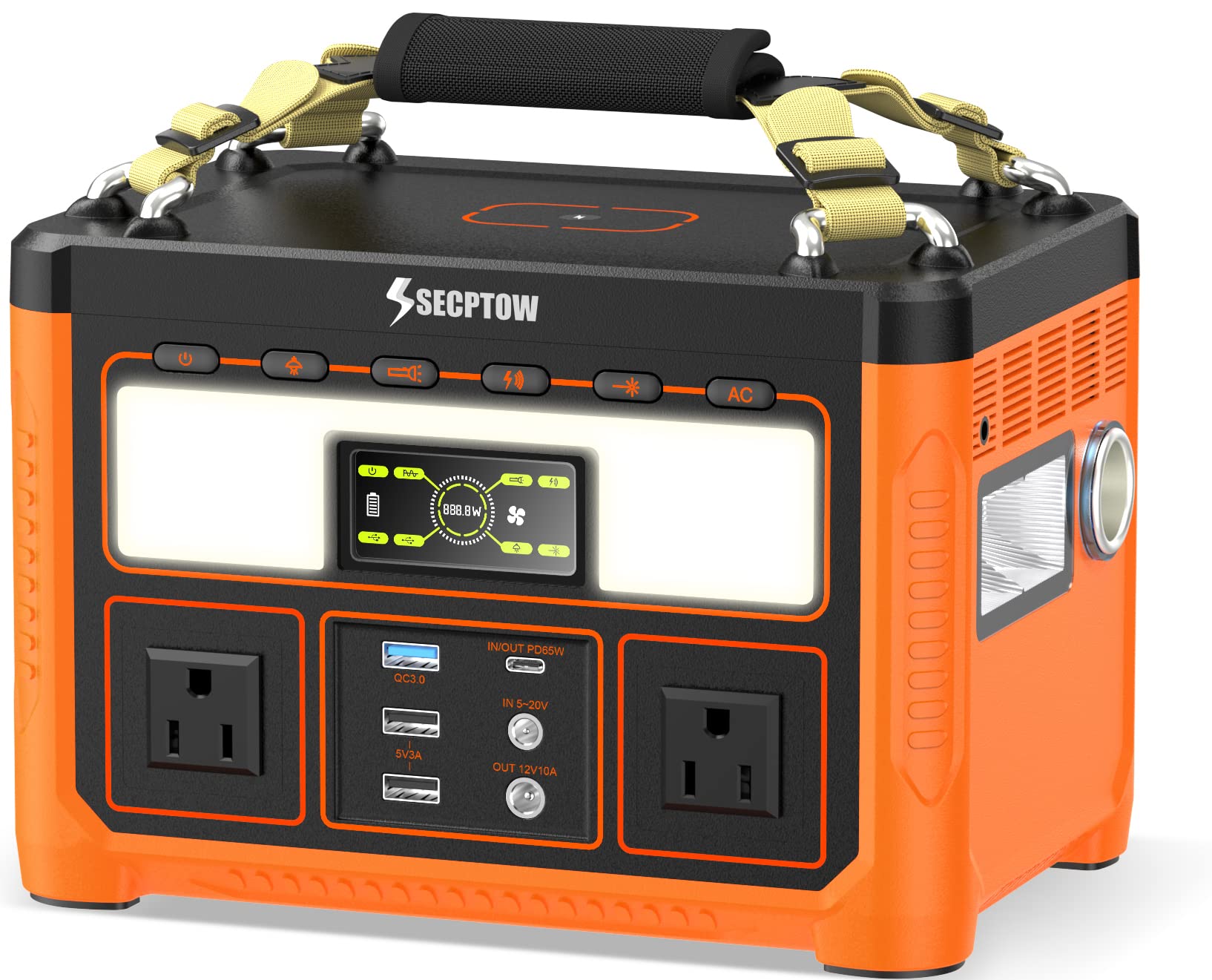 Mua HSECPTOW 600W Portable Power Station, 299Wh Battery Backup w/ 2 x ...