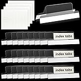 Amazon.com : Zsxdc 100 Pieces 2 Inch Insertable Self-Adhesive Tabs with File Folder Labels Clear ...