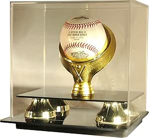 Amazon.com : Single Baseball, Gold Ring Display Case : Sports Related ...
