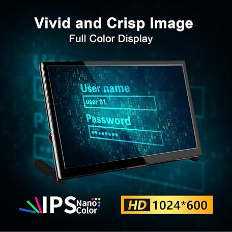 Mua WIMAXIT 10.1" Raspberry Pi Touch Screen Portable Monitor, 1024X600 ...