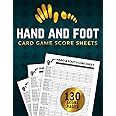 Hand and Foot Card Game Score Sheets: 130 Hand & Foot Canasta Scoring ...