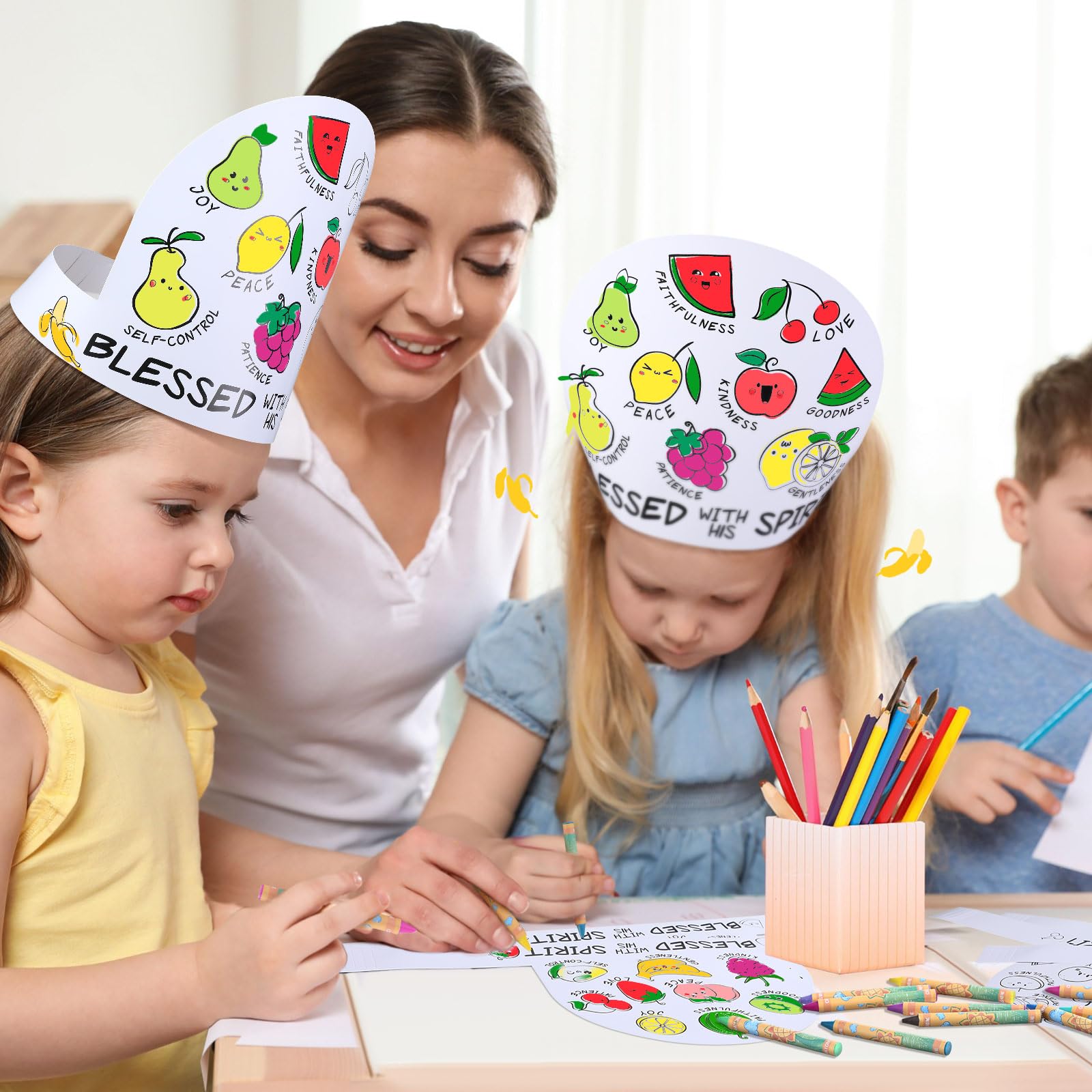 Mua ReliThick 30 Sets Color Your Own Fruit of the Spirit Crafts Sunday ...