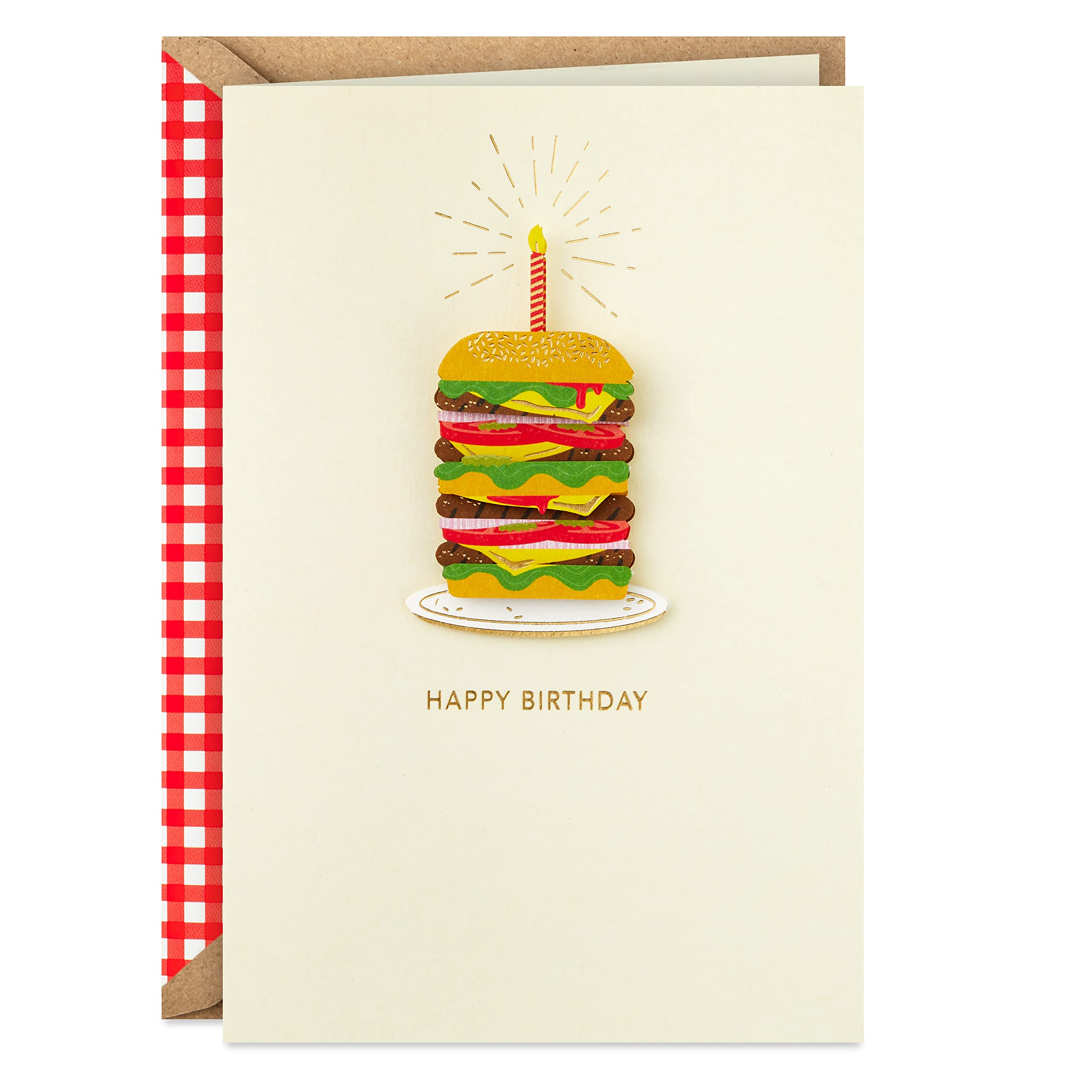 Hallmark Signature Birthday Card (Triple Cheeseburger) for sale | North ...