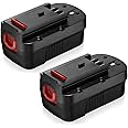 LORDONE 2Packs 4000mAh HPB18 Battery Compatible with Black and Decker 18V Ni-Mh Battery for ...
