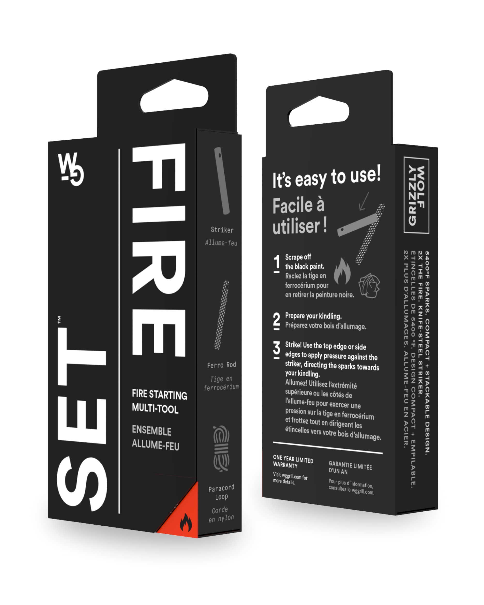 Mua Wolf and Grizzly Fire Set - Fire Starter Survival Tool/Ferro Rods ...