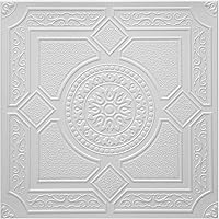 Styro Pro Decorative Styrofoam Ceiling Tiles to Cover Popcorn, Pack of ...
