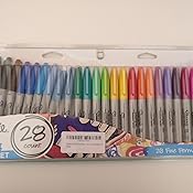 Sharpie 28 Pack Fine Permanent Markers. Limited Edition Set: Amazon.co ...