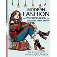 Modern Fashion Coloring Book for adults, teens, tweens, and all fashion ...