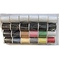 Amazon.com: Polyester Sewing Thread Set - 24 Spools (200 Yards Each ...