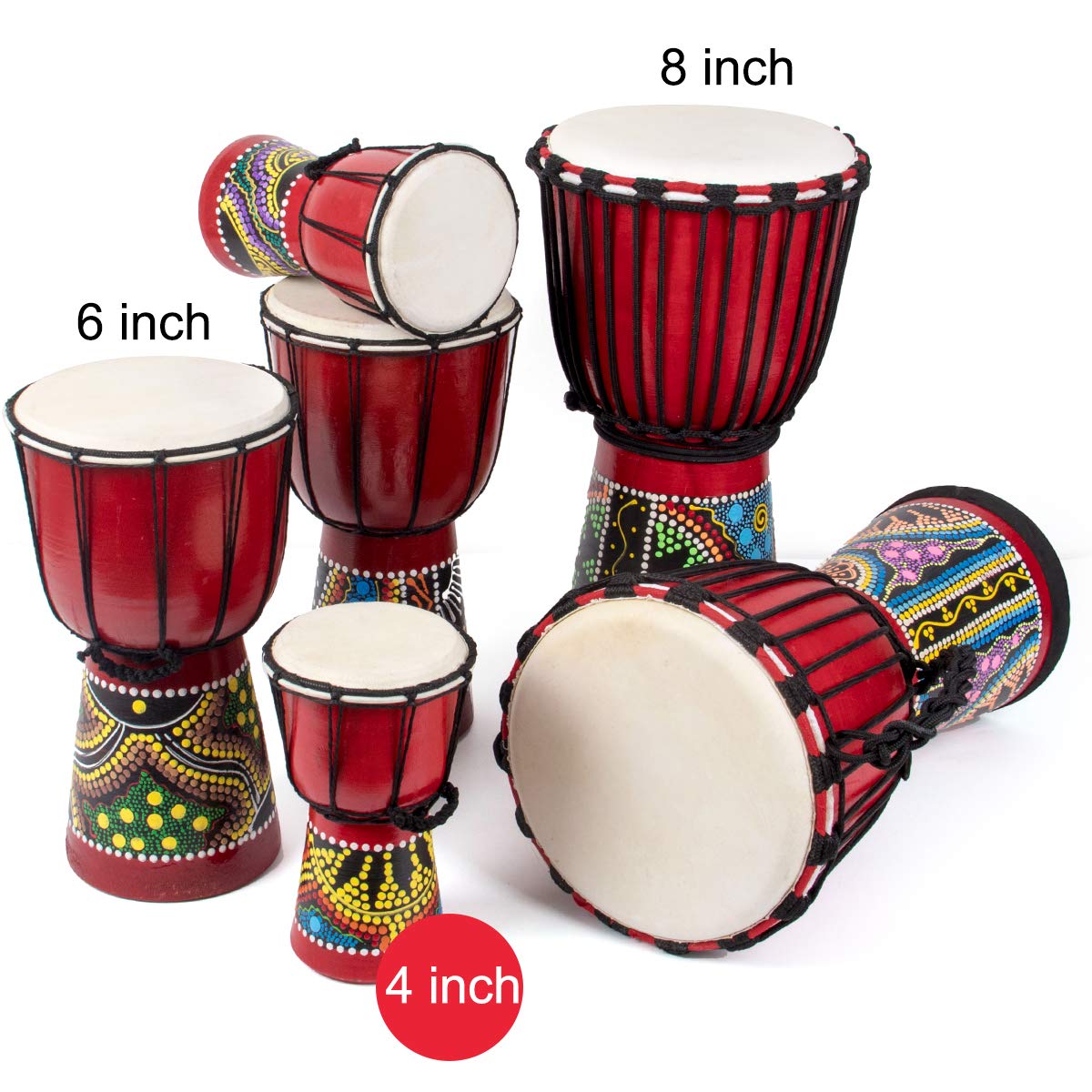 Mua Kmise Djembe African Hand Drum Mini Djembe Mahogany Standard Goat ...
