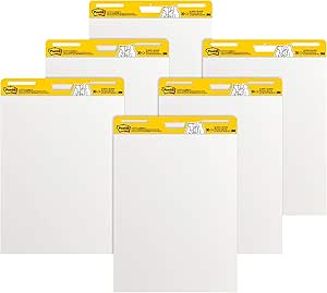Amazon.com: Post-it Super Sticky Easel Pad, 25 x 30 Inches, 30 Sheets/Pad, 6 Pads (559VAD6PK ...