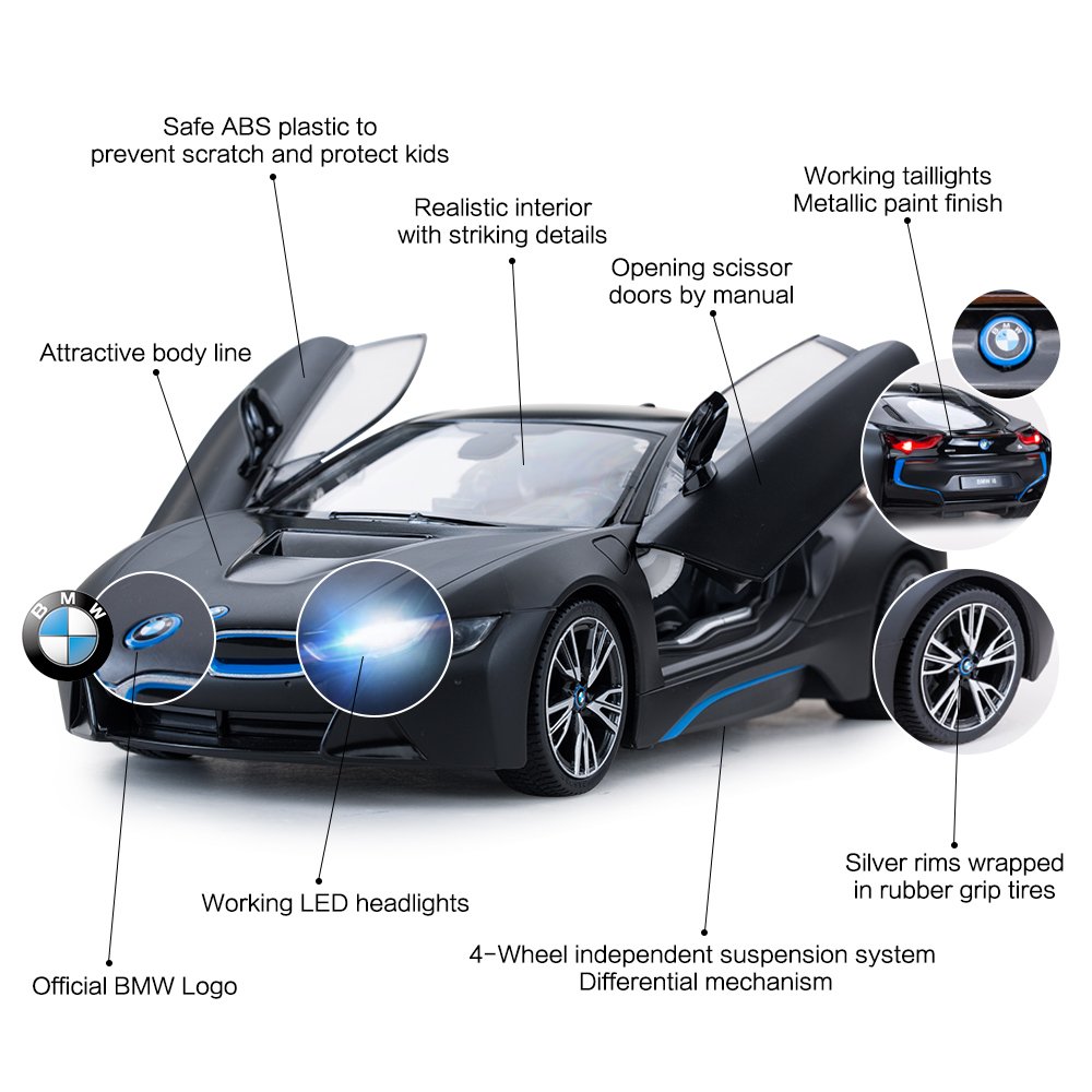 Mua RASTAR BMW RC Car, 1/14 BMW i8 R/C Model Car, For Kids, Left ...