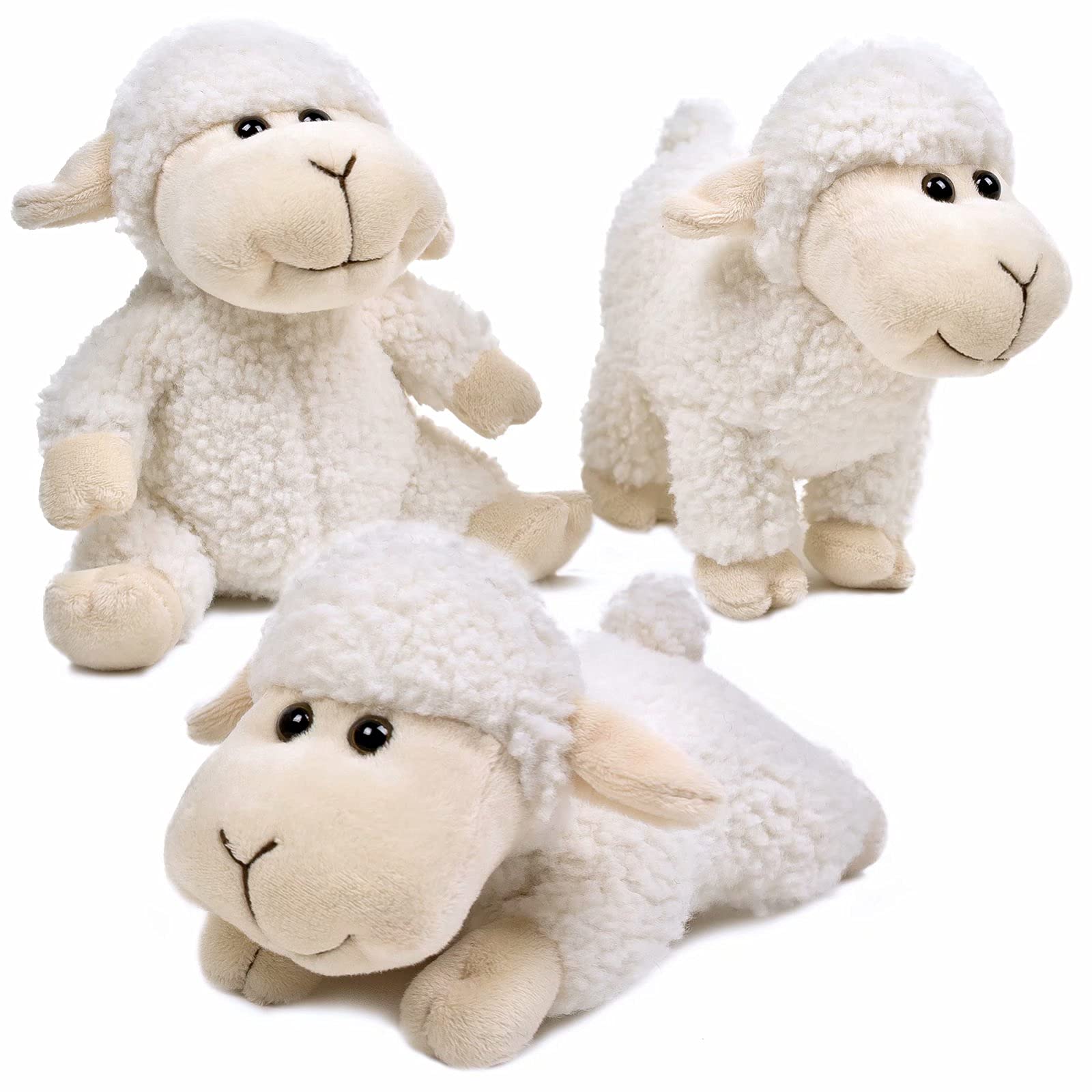 Mua Tiny Heart Stuffed Animal Sheep Lamb Plush Toy 3 Pcs Sheep Stuffed Animal Cute and Soft ...