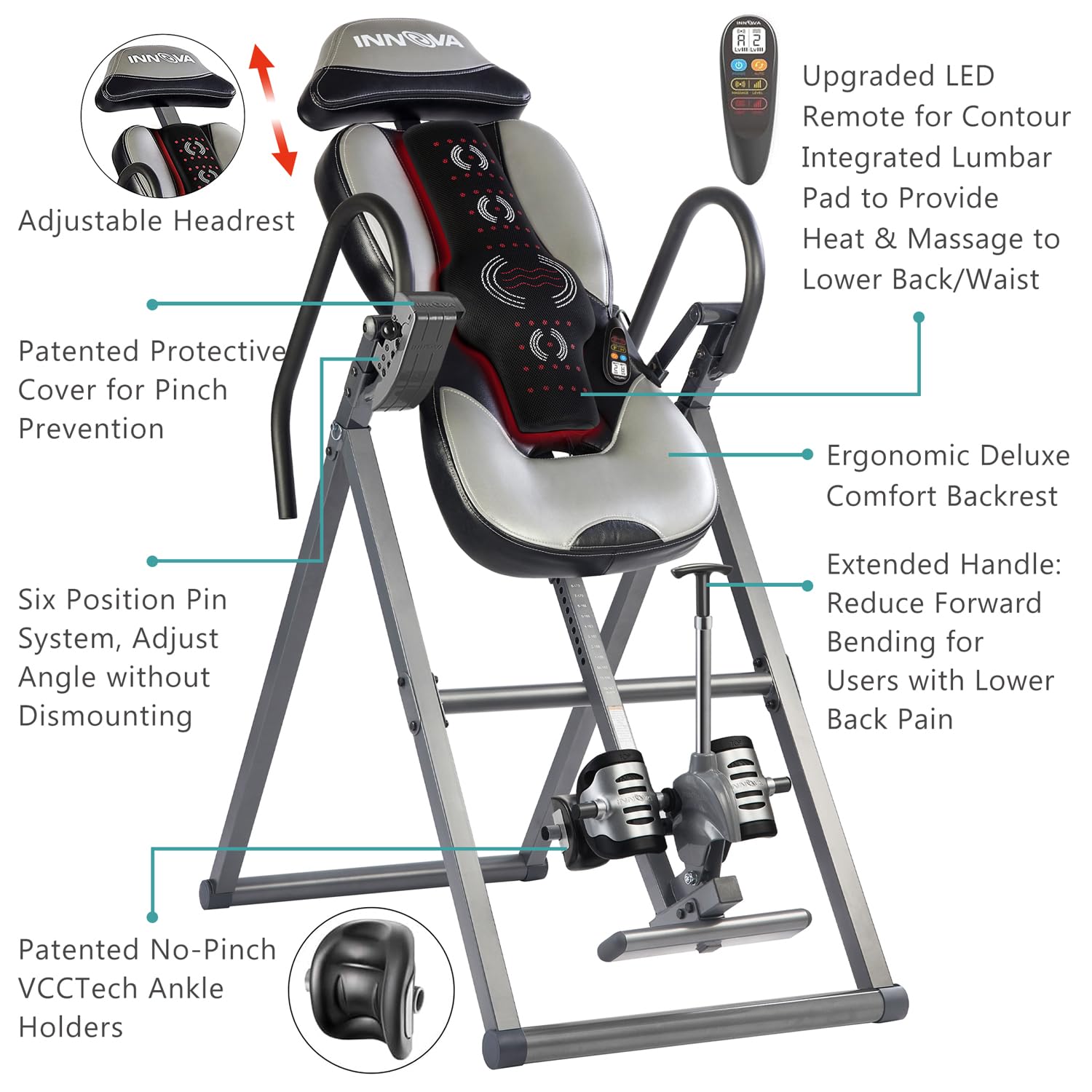 Mua Innova Advanced Heat and Massage Inversion Table trên Amazon Mỹ ...