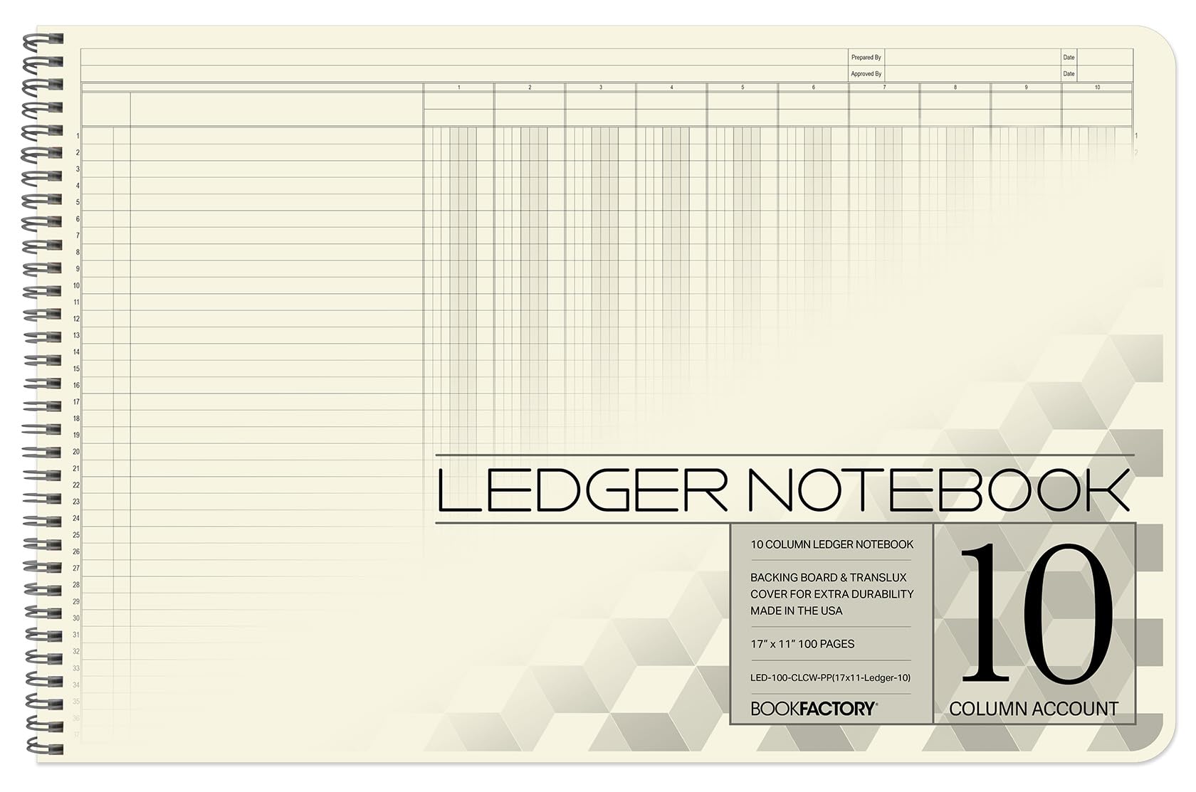 Mua BookFactory Accounting Ledger Notebook/Large 10 Column Accounting ...