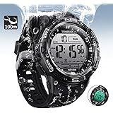 Amazon.com: TEKMAGIC 10ATM Waterproof Digital Scuba Diving Watch 100m ...
