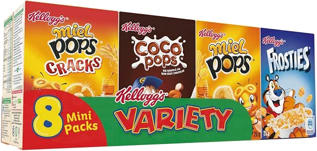 Kellogg's Variety Cereales - Paquetes de 8: Amazon.es: Alimentación y ...