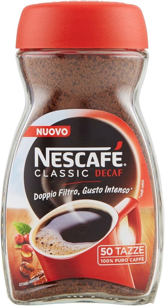 NESCAFÉ CLASSIC DECAF Caffè solubile decaffeinato 3 barattoli da 100g ...