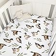 Amazon.com: Vintage Mallard Duck Leaves Baby Crib Fitted Sheet 52''x28 ...