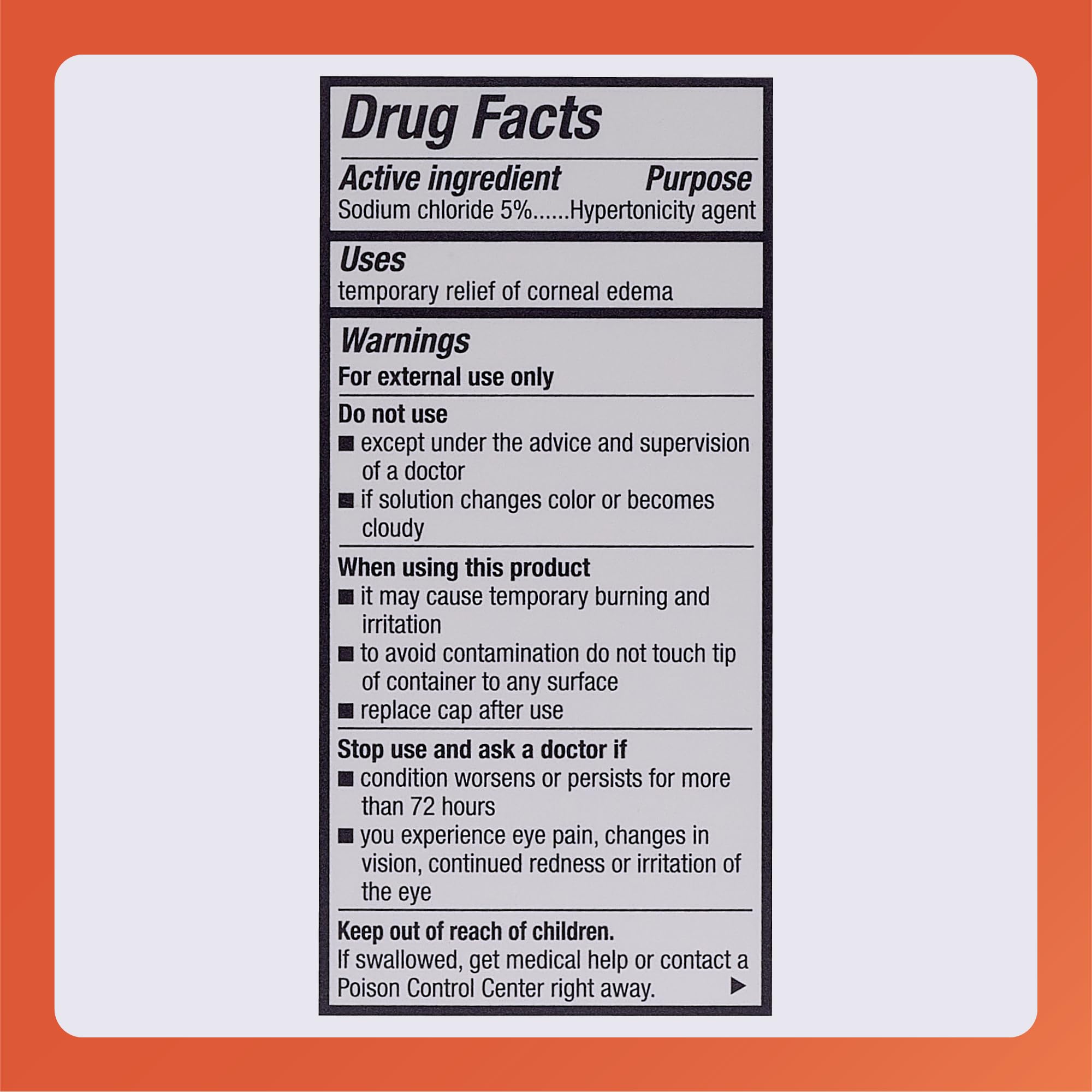 Mua Rugby Sodium Chloride Hypertonicity Ophthalmic Eye Solution 5% ...