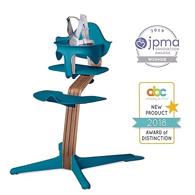 Buy Nomi High Chair, Ocean – Premium Walnut Wood, Modern Scandinavian ...