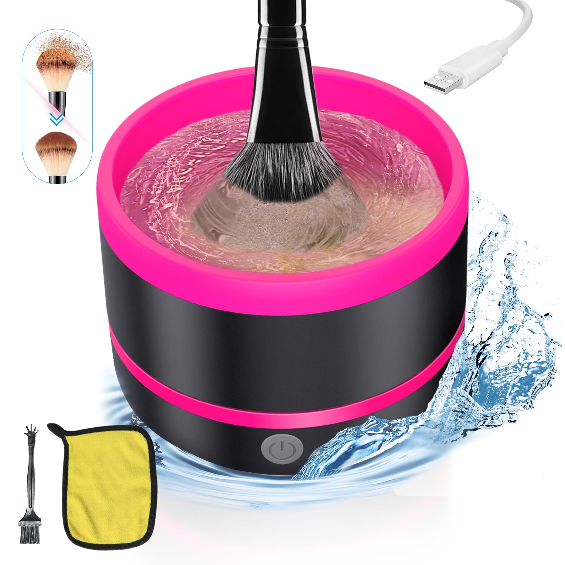 SOGUE Electric Makeup Brush Cleaner Machine,Cosmetic Brush Cleaner Tool ...