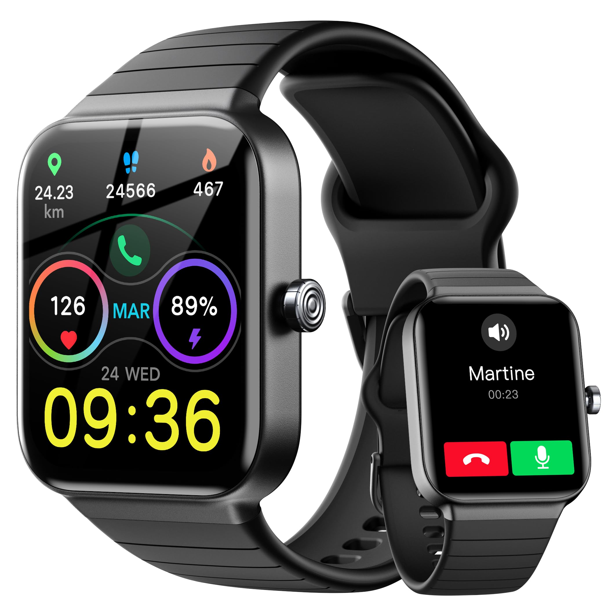 ENOMIR Smart Watch for Women Men with Bluetooth Call,Alexa Built-in,24/ ...