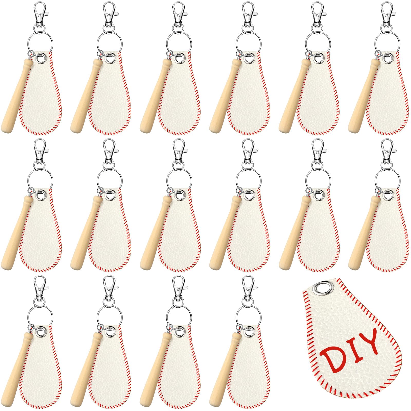 Ferreve 20 Set Baseball Luggage Tags for Suitcases,Wooden Baseball Bat ...