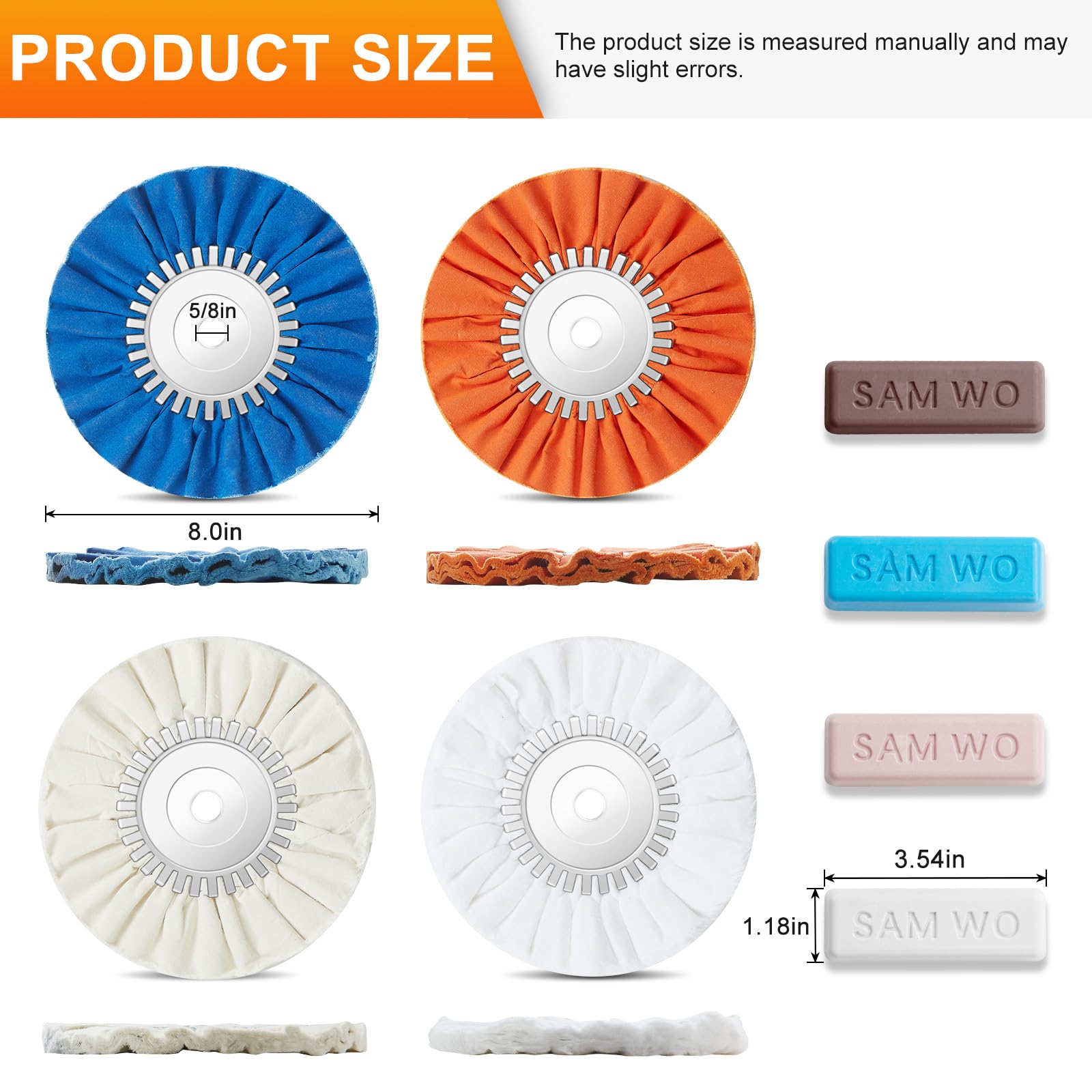 Mua 8 Inches Airway Buffing Wheel, Polishing Wheel with Buffing ...