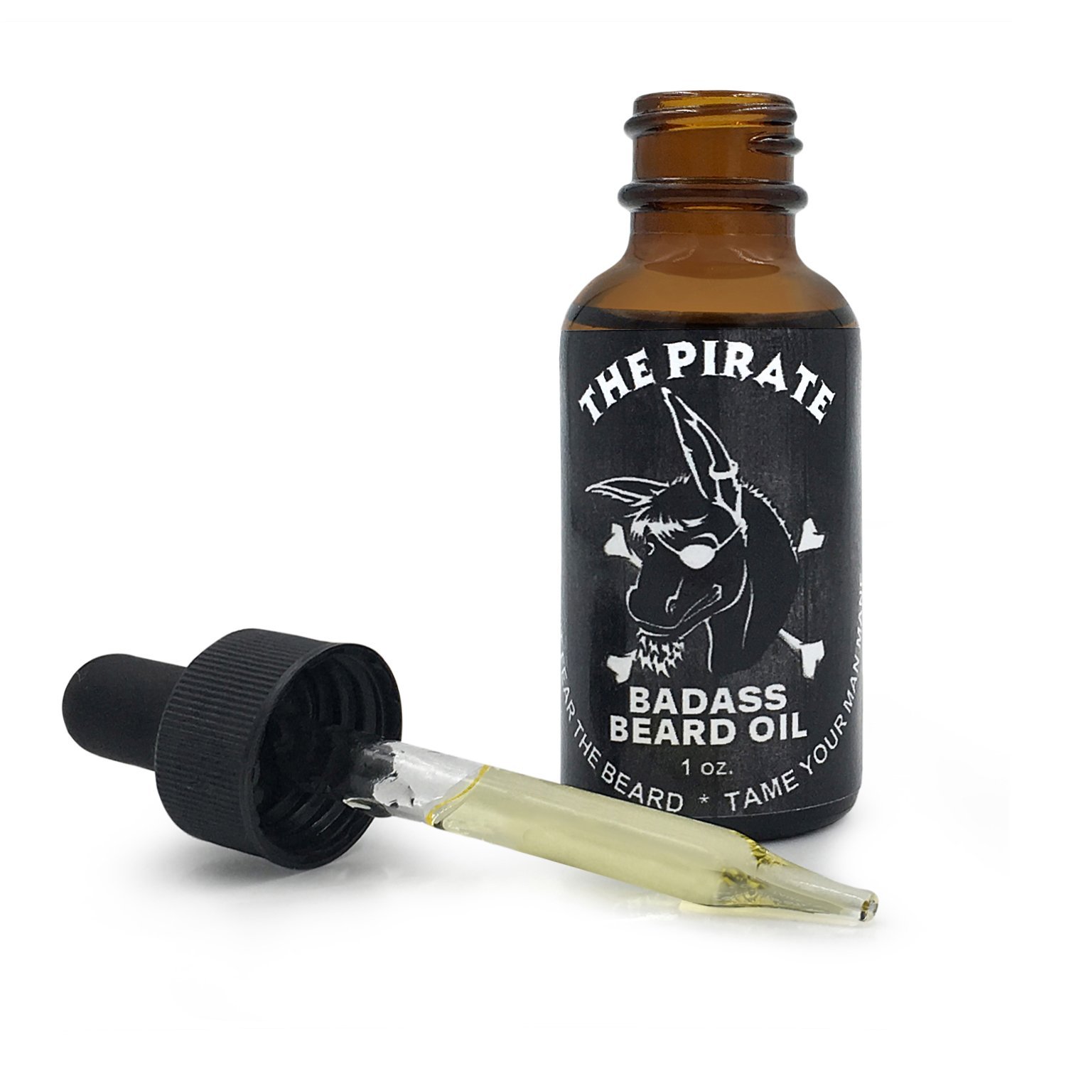 Amazon.com : Badass Beard Care Beard Balm - The Pirate Scent, 1 oz ...
