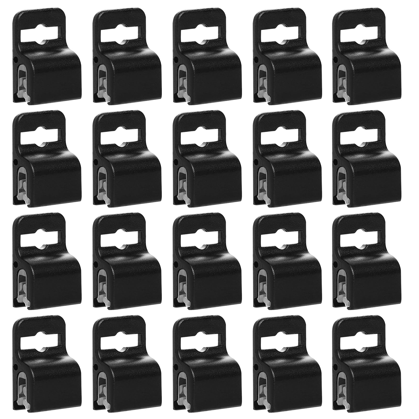 Mua 20 Pcs Black Gripper Card Holder Clamps Black Swipe Card Holder ...