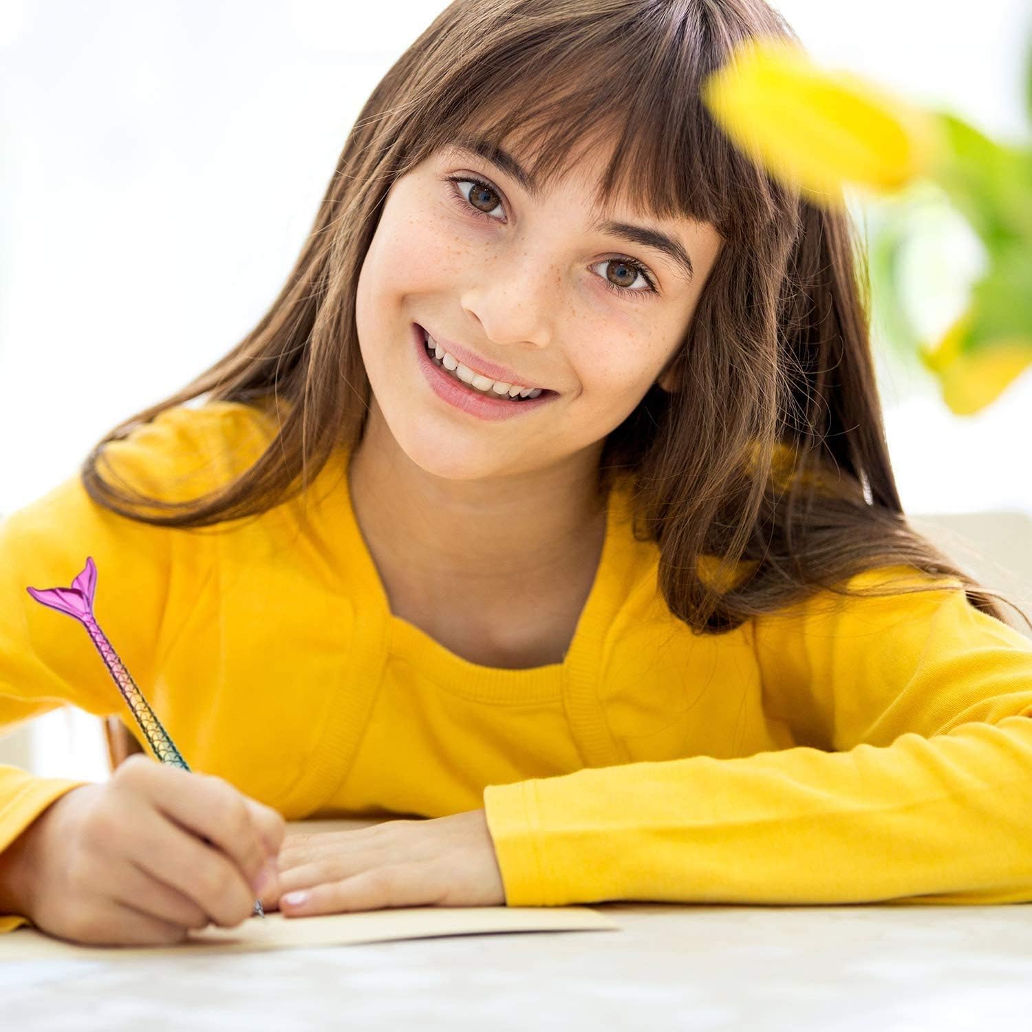 Pack of 14 Mermaid Ballpoint Pens, Creative Fishtail Gel Pens for ...