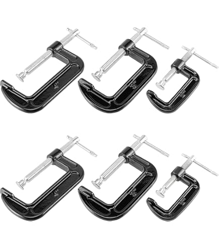 C Clamps For Woodworking 8 Piece Metal C Clamp Set - 2 Inch Heavy Duty ...