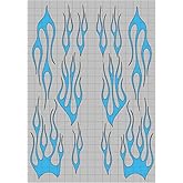 Amazon.com: FLA1066P Flames Vinyl Paint Mask/Stencil Kit for R/C, RC ...