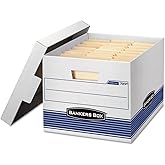 Amazon.com: Bankers Box 00789 Quick/Stor Box, Ltr/Lgl, 12-Inch x15-Inch ...