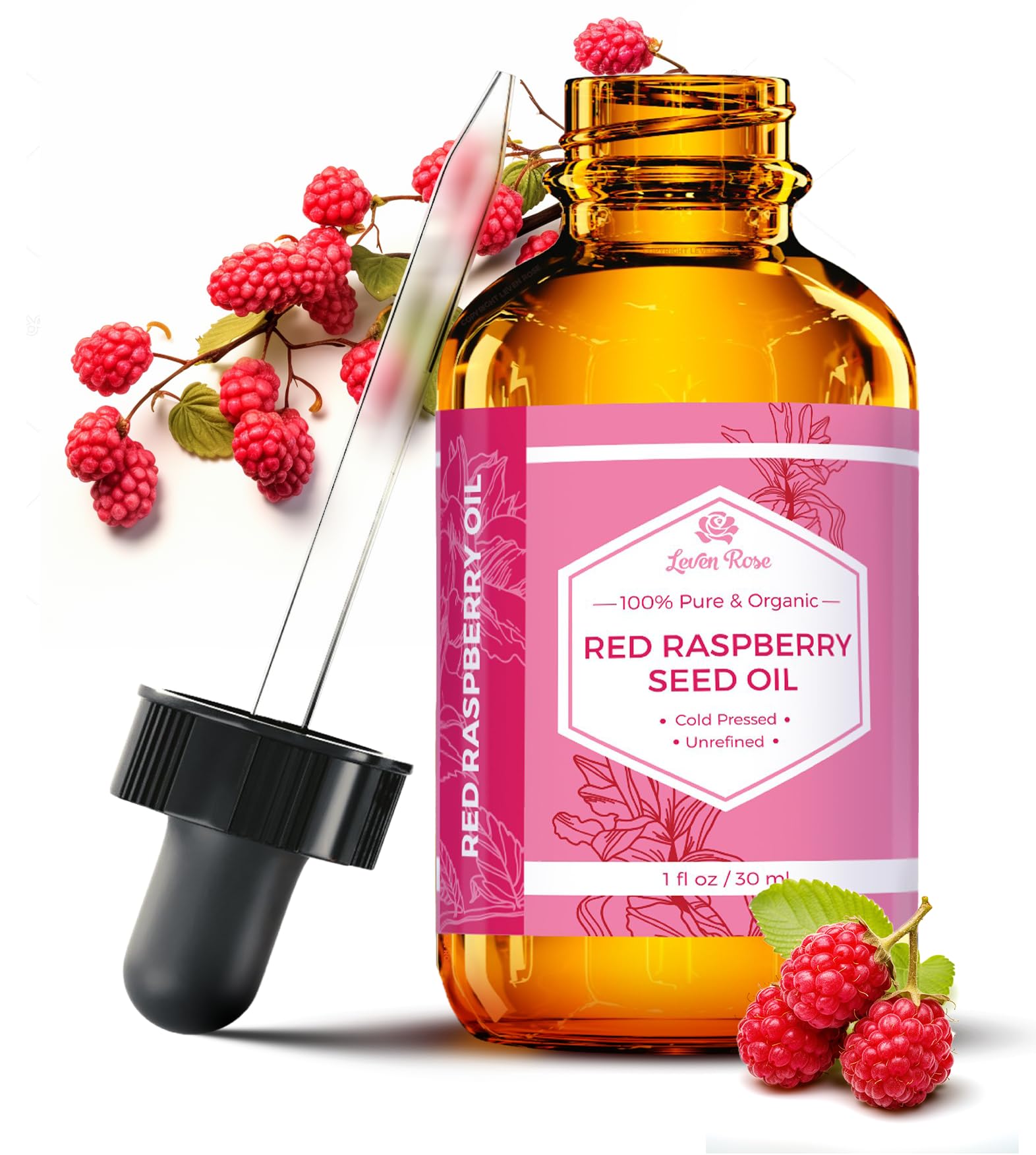 Mua Leven Rose Red Raspberry Seed Oil Organic 1 oz - 100% Natural with ...
