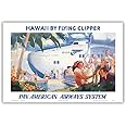 Amazon.com: Hawaii by Flying Clipper - Boeing 314 - Pan American Airways System - Vintage ...