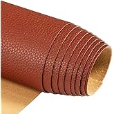 Amazon.com: Soft PU Leather Fabric 54" x 39", 1.2mm Thick Faux Leather ...