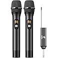 Amazon.com: TONOR Wireless Microphone, UHF Dual Cordless Metal Dynamic Mic System with ...