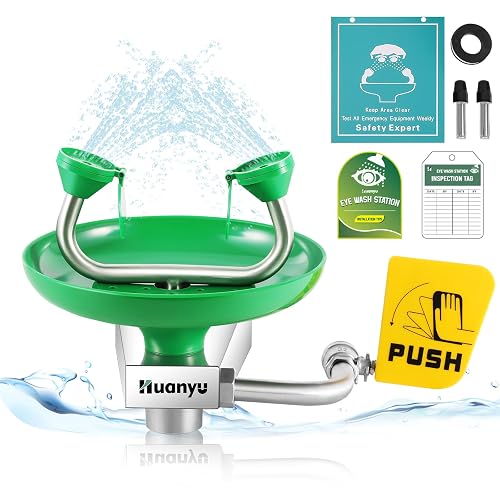 Huanyu Emergency Eye Wash Station Wall Mounted Eyewash Station Safety ...