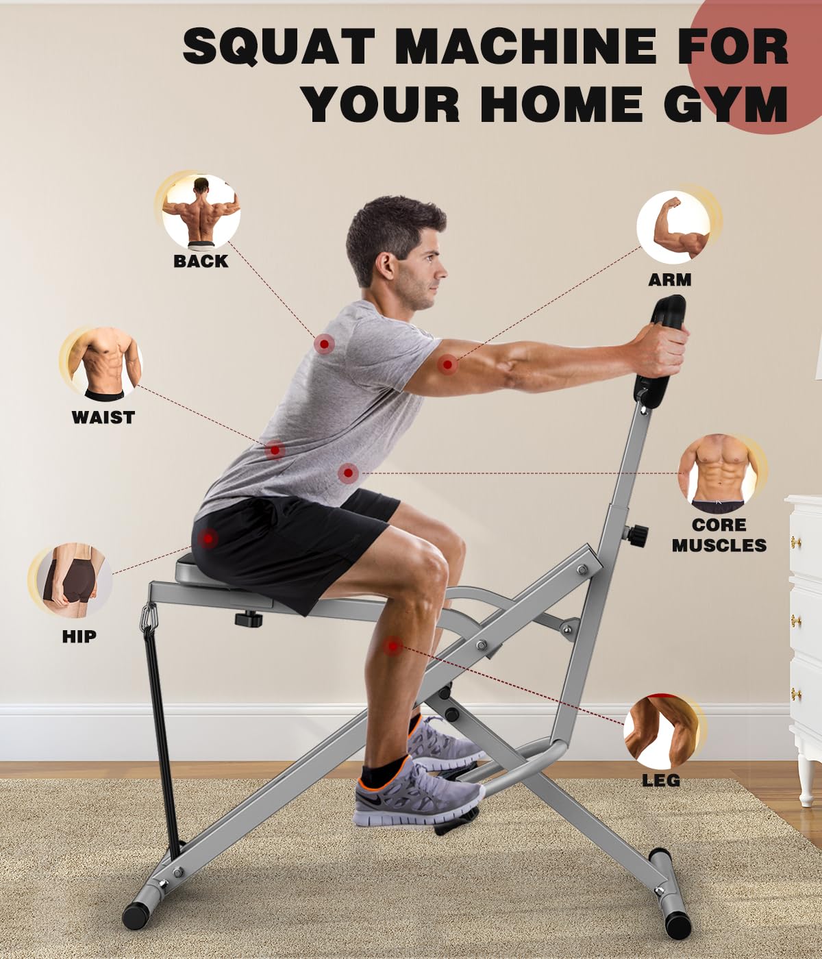 Mua Squat Machine Trainer Row Rider Squat Assist Trainer Full Body ...