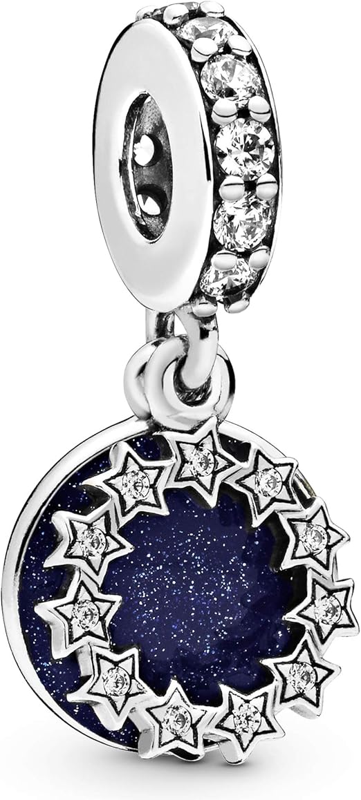 Amazon.com: Pandora Jewelry Inspirational Stars Dangle Cubic Zirconia ...